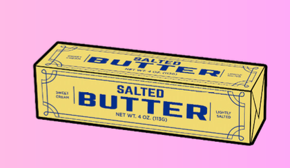 Salted Butter Enamel Pin — Patches and Pins Fun Products