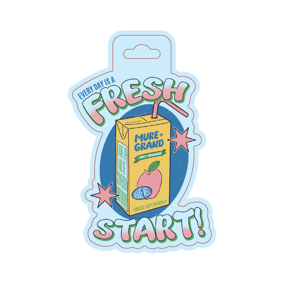 Fresh Start Sticker — Patches and Pins Fun Products