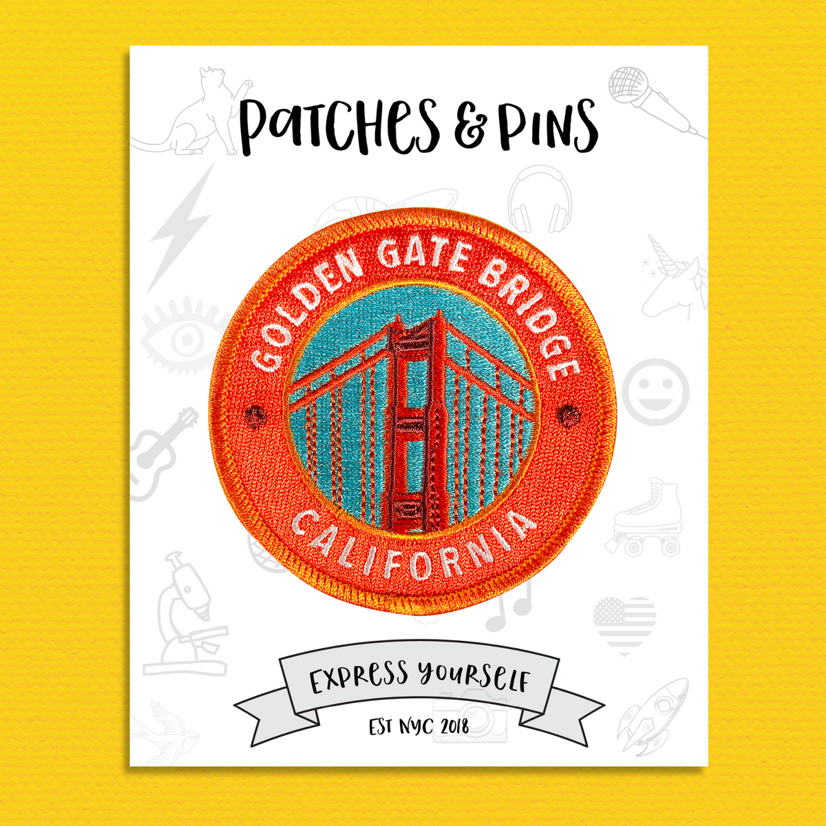 Golden Gate Bridge patch — Patches and Pins Fun Products