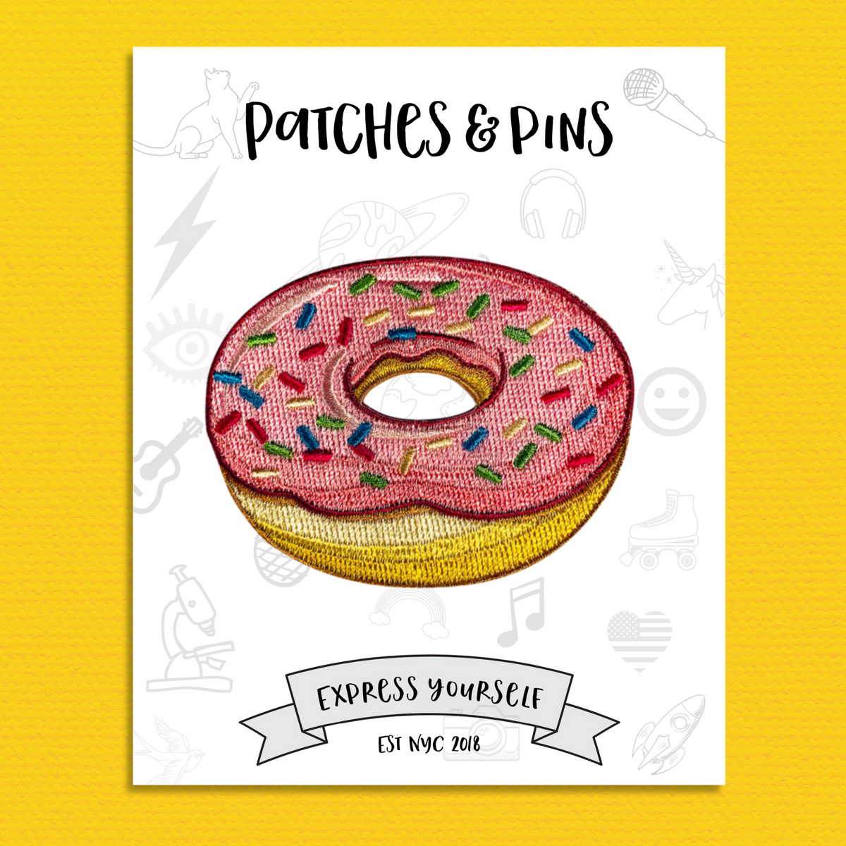 Donut Patch — Patches and Pins Fun Products