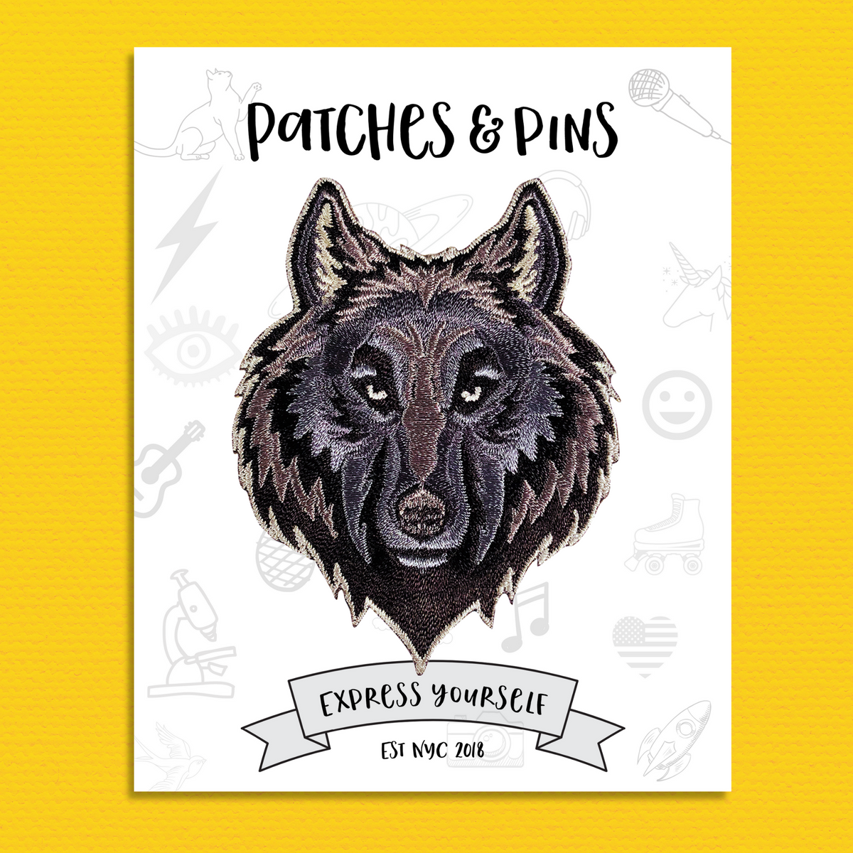 Wolf Patch — Patches and Pins Fun Products