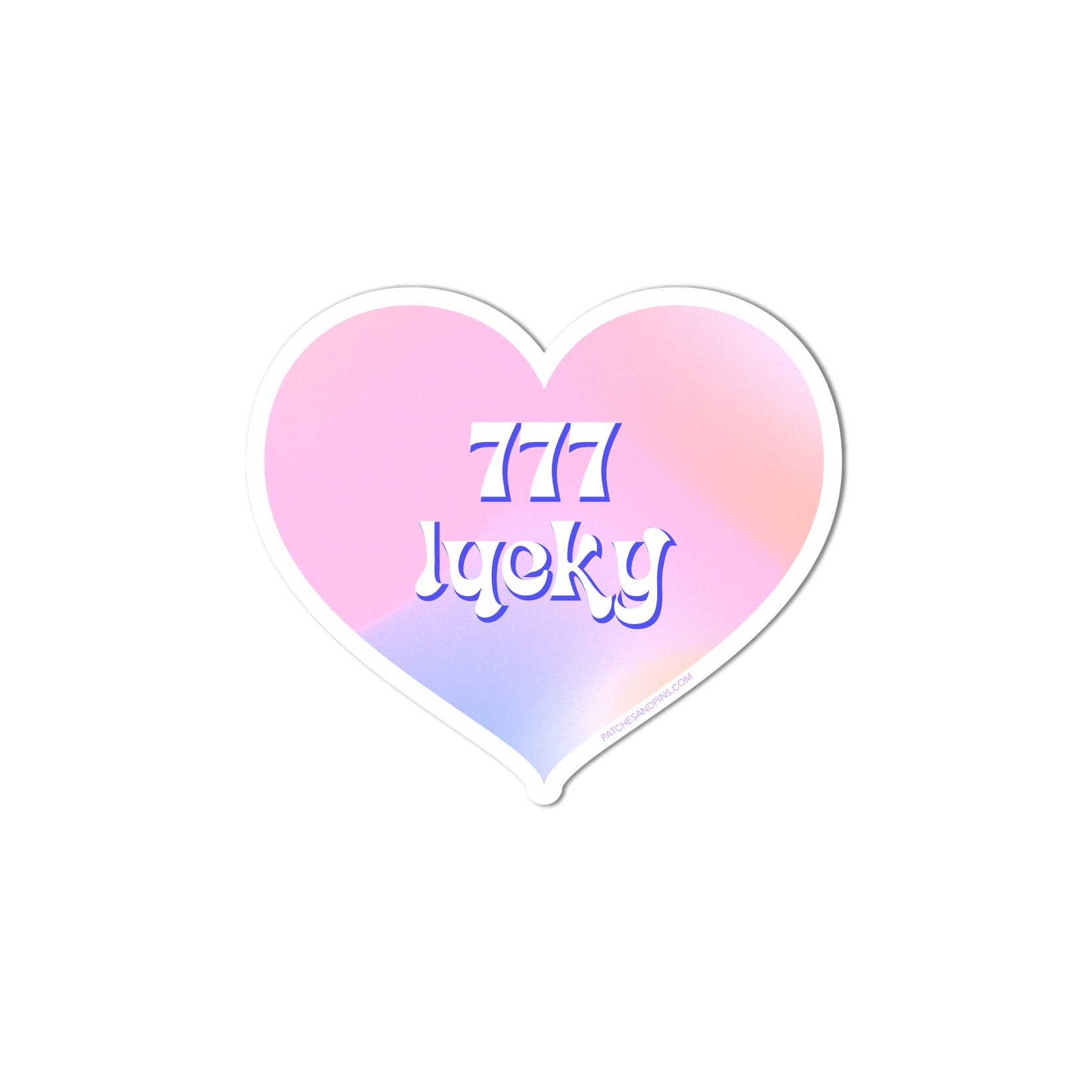 777 Lucky Angel Numbers Sticker — Patches and Pins Fun Products