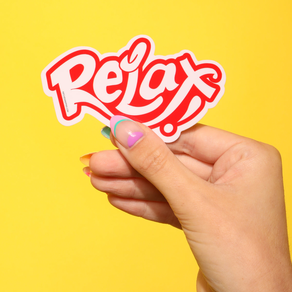 Relax Sticker — Patches and Pins Fun Products