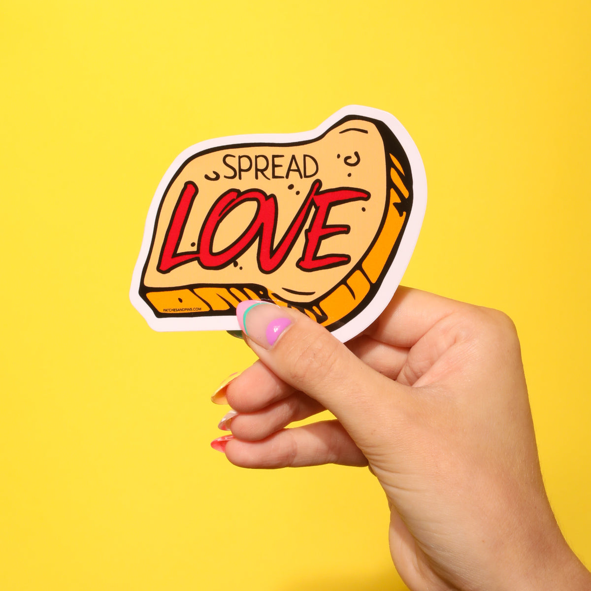 Spread Love Sticker — Patches and Pins Fun Products