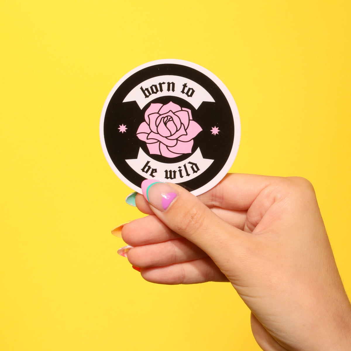 Born To Be Wild Sticker — Patches and Pins Fun Products