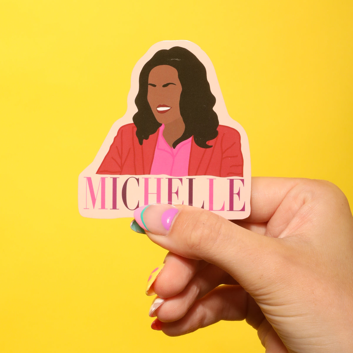 Michelle Obama Sticker — Patches and Pins Fun Products
