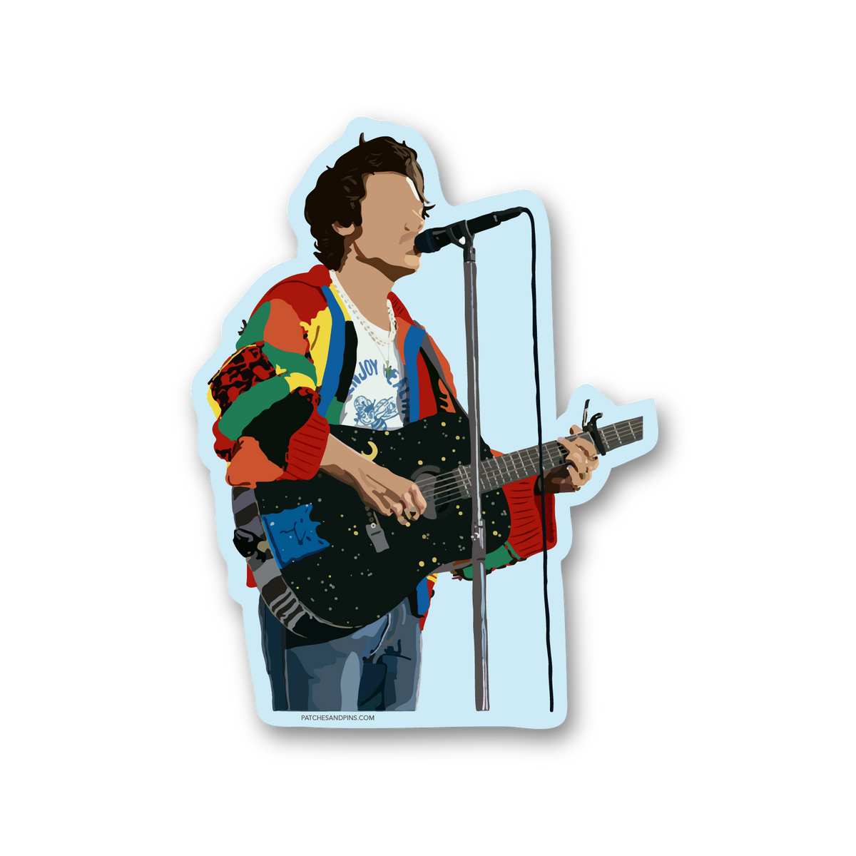 Harry Cardigan Sticker — Patches and Pins Fun Products