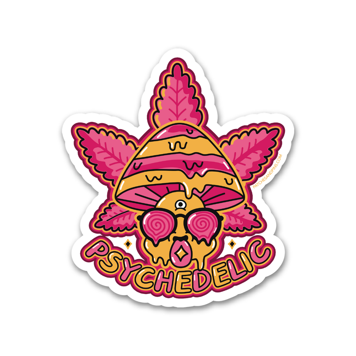 Psychedelic Sticker — Patches and Pins Fun Products