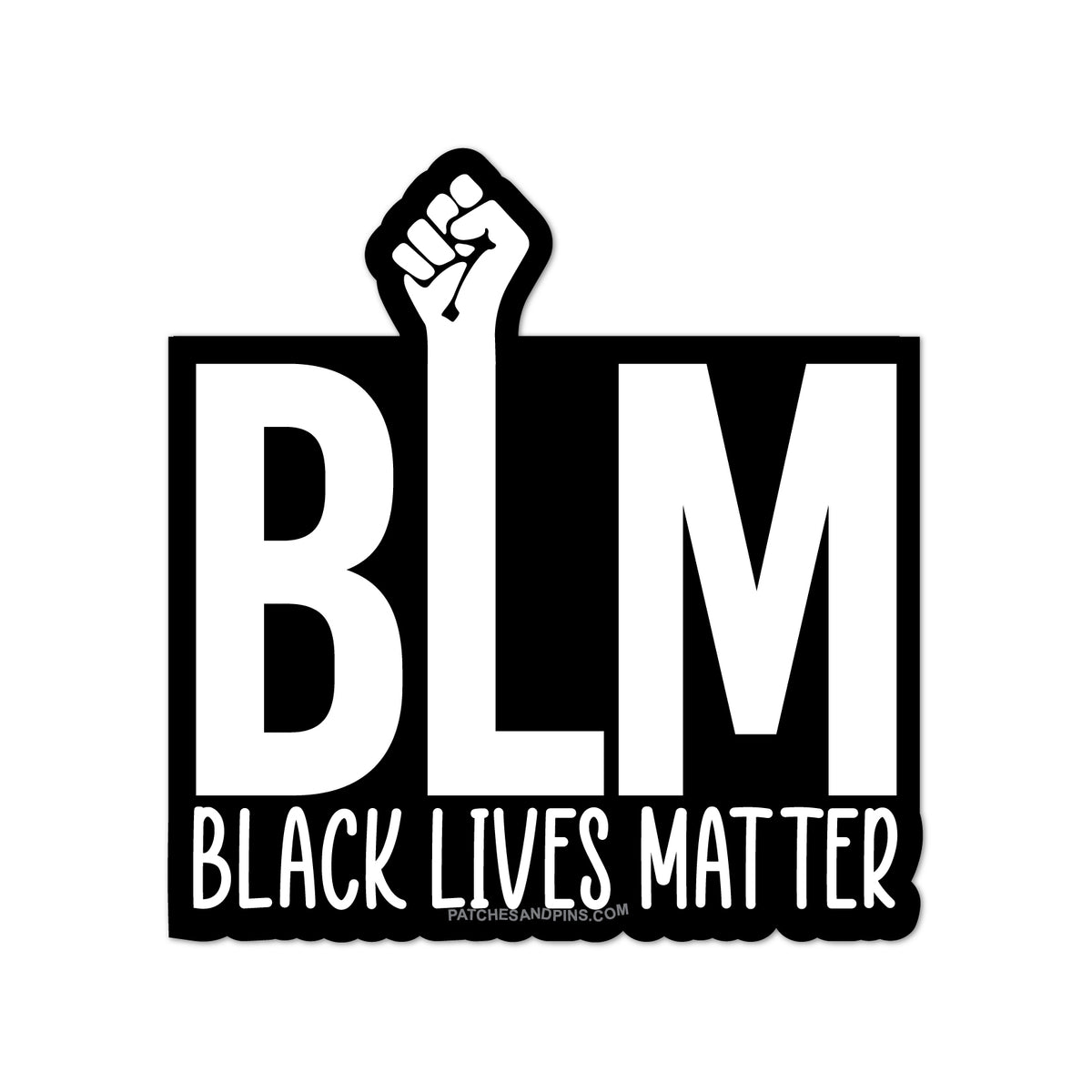 BLM Punch Sticker — Patches and Pins Fun Products