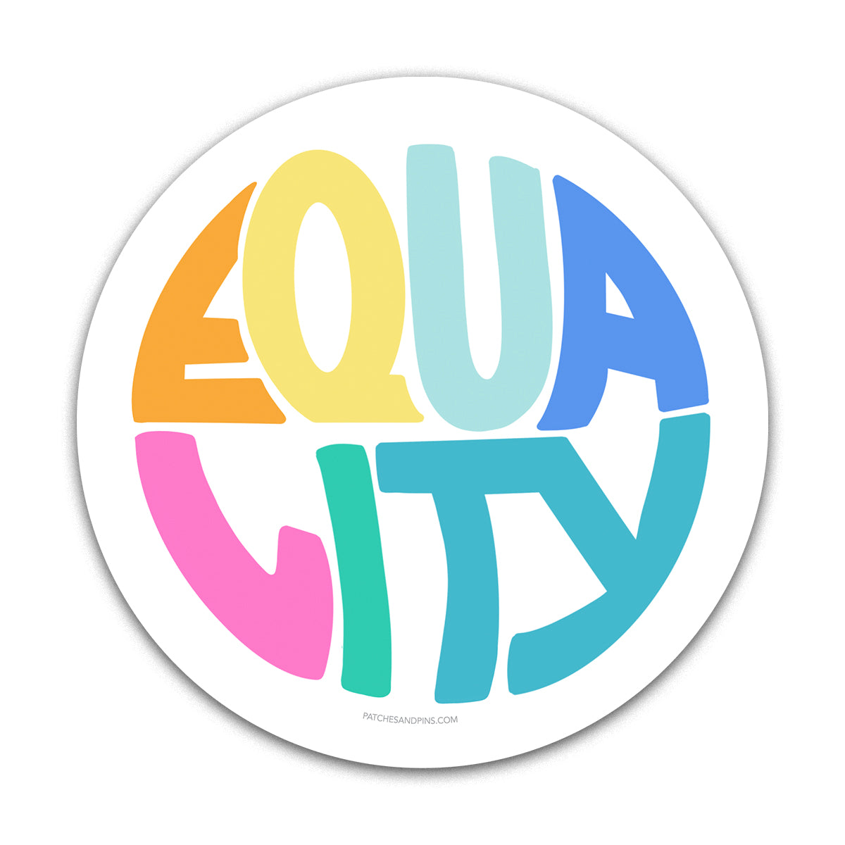 Equality Sticker — Patches and Pins Fun Products