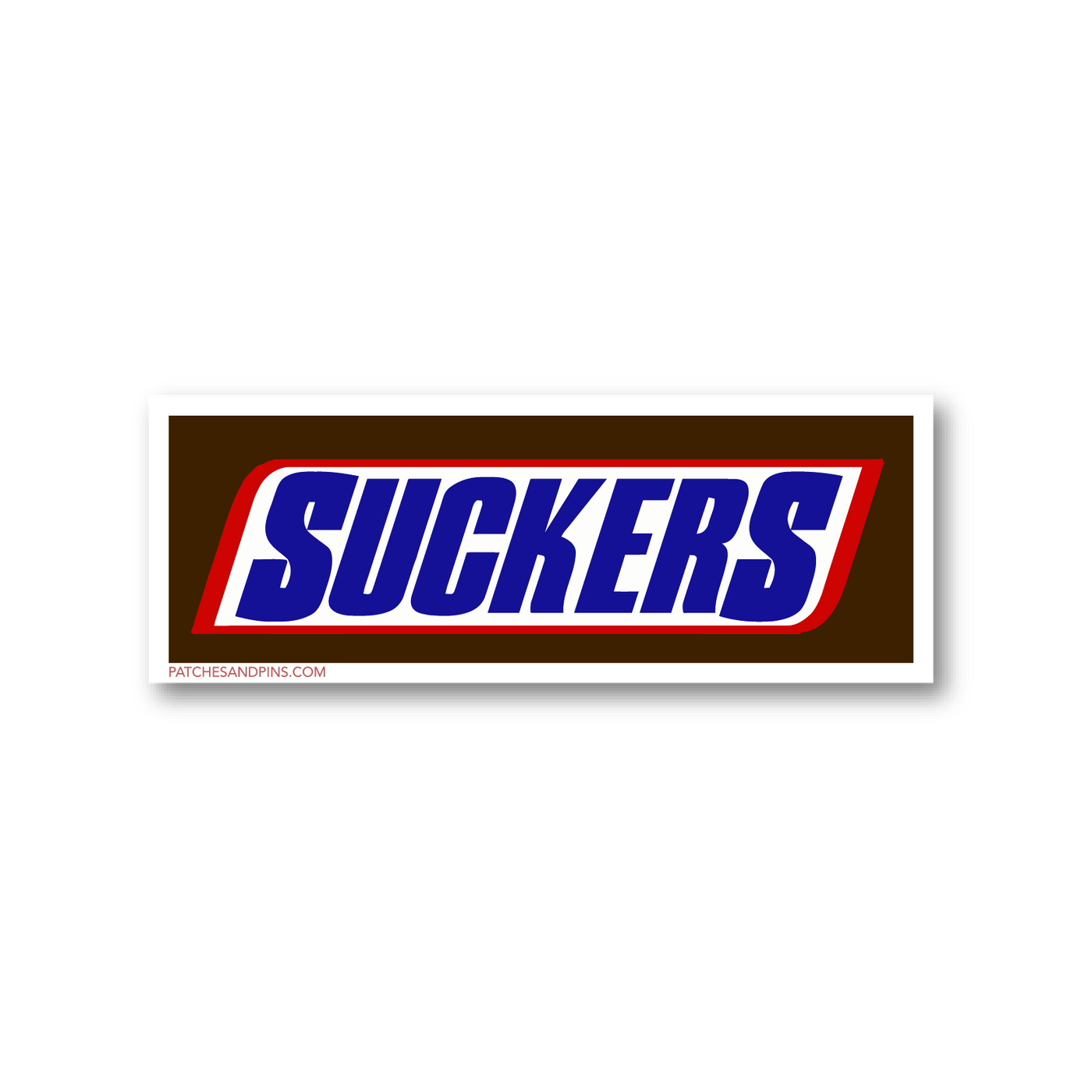 Suckers Snickers Sticker — Patches and Pins Fun Products