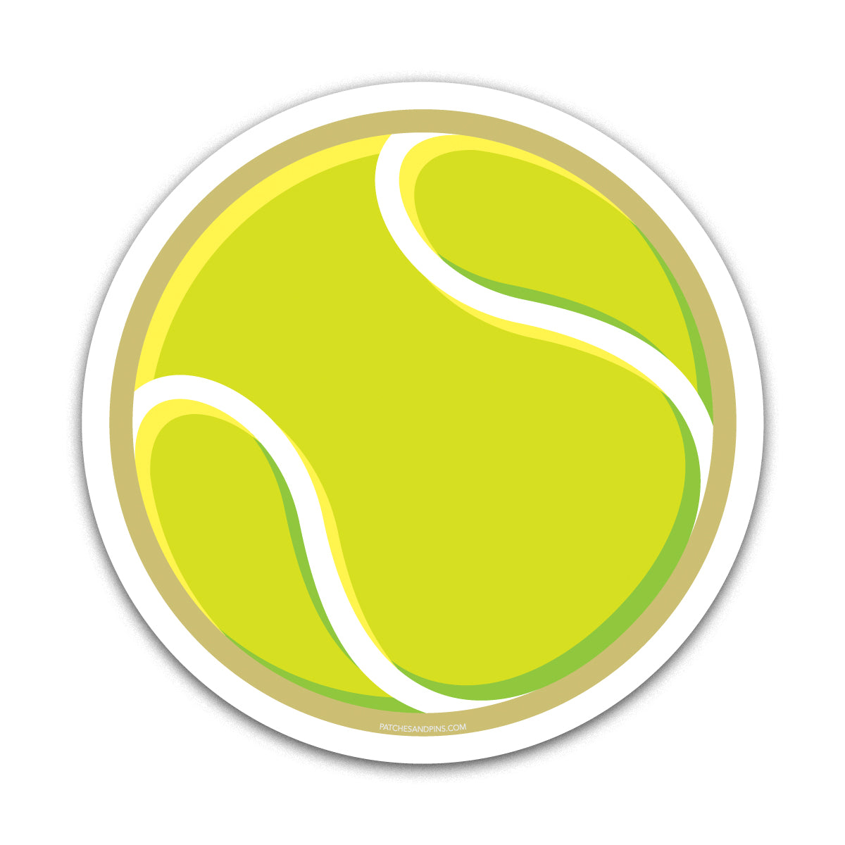 Tennis Ball Sticker — Patches and Pins Fun Products
